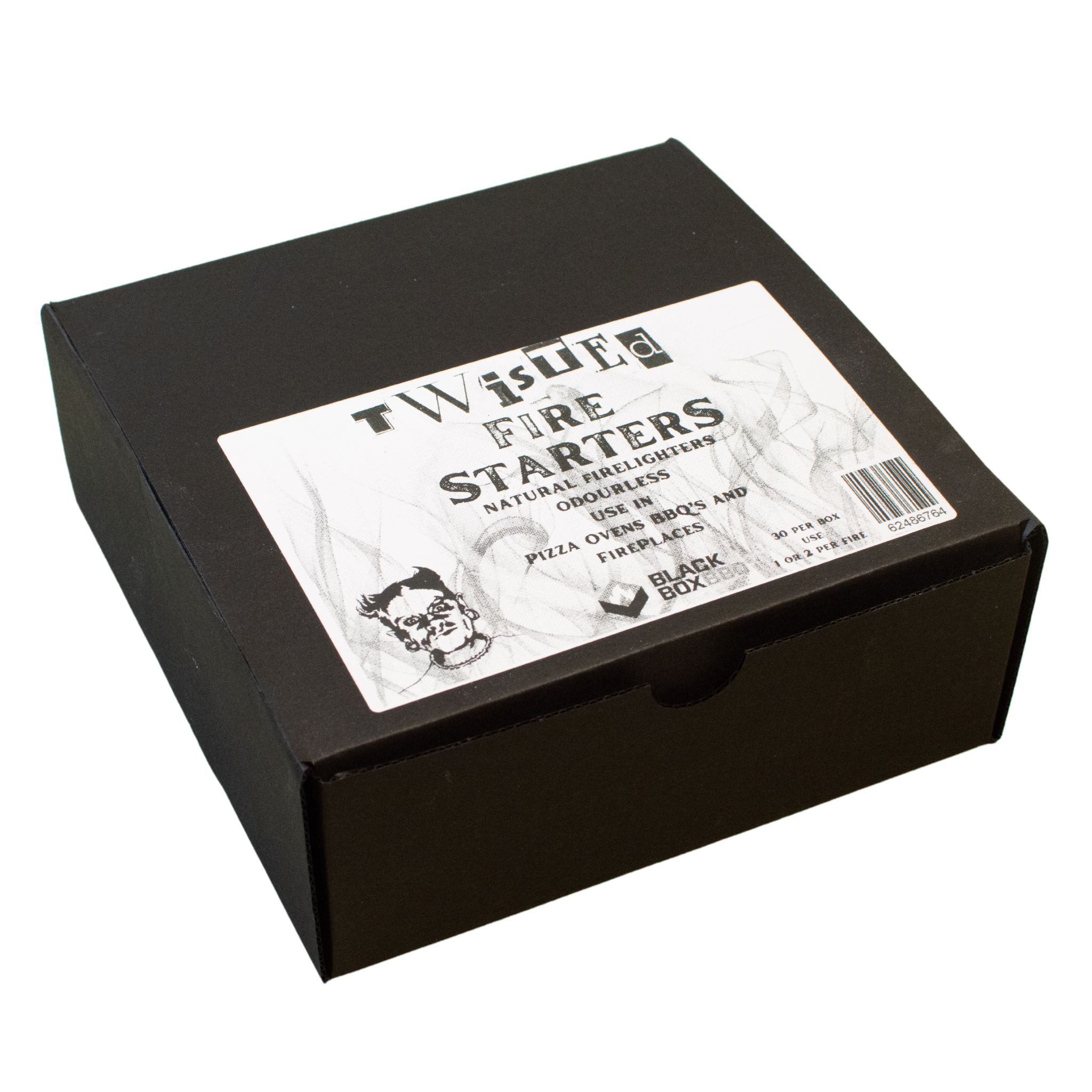 Twisted Fire Starters - Box Of 30 | Black Box BBQ