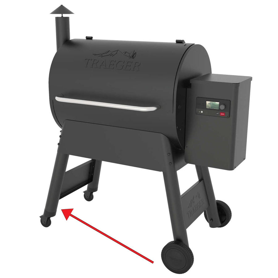 Traeger Front Leg with Caster Assembly For The Ironwood 650/850 and Pro ...